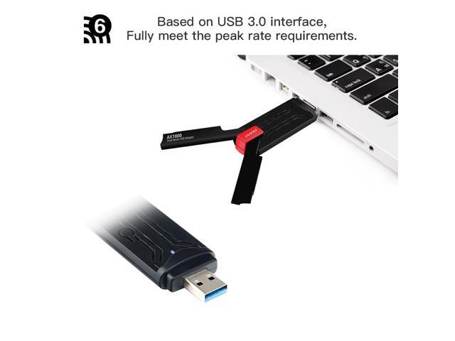 Fenvi FU-AX1800P USB WiFi 6 Adapter Dual Band AX1800 Wifi6 USB 3.0 MU ...