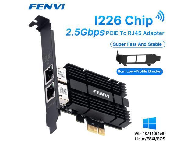 fenvi Dual Ports Gigabit NIC for Intel I226 Controller, 2.5G PCI ...