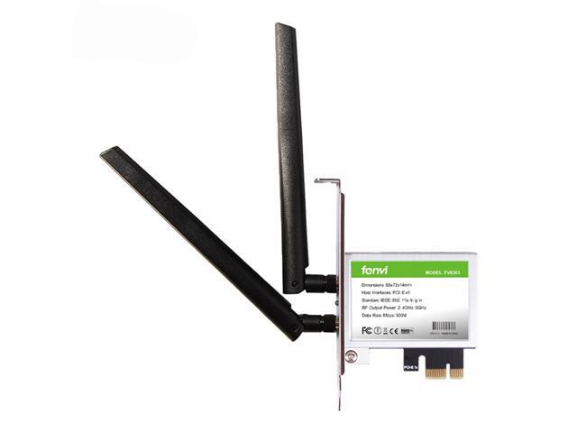Fenvi FV8303 Wireless Dual Band N600 PC PCIe Wifi Card Adapter, With Bluetooth 4.0, Up to ...