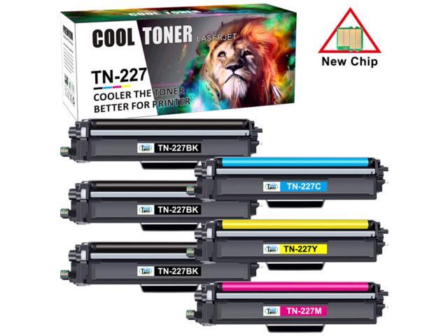 6PK (3BK+CMY) Toner Compatible For Brother TN223 TN227 MFC-L3770CDW HL ...