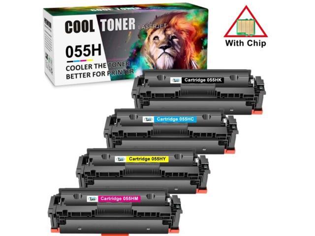4PK KCMY Set Toner Compatible for Canon 055 W/Chip ImageClass MF741Cdw ...