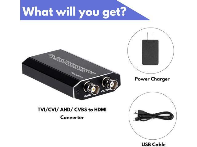 TVI/CVI/AHD to HDMI Converter Adapter,ESTONE Full HD 4K 720P/1080P/3MP ...