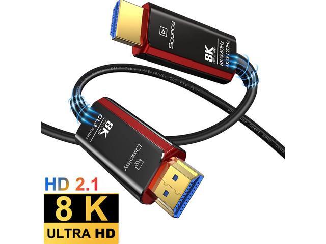 8K Fiber Optic HDMI Extra Long CL3 Cable 164ft 8K 60Hz HDMI 2.1 ...