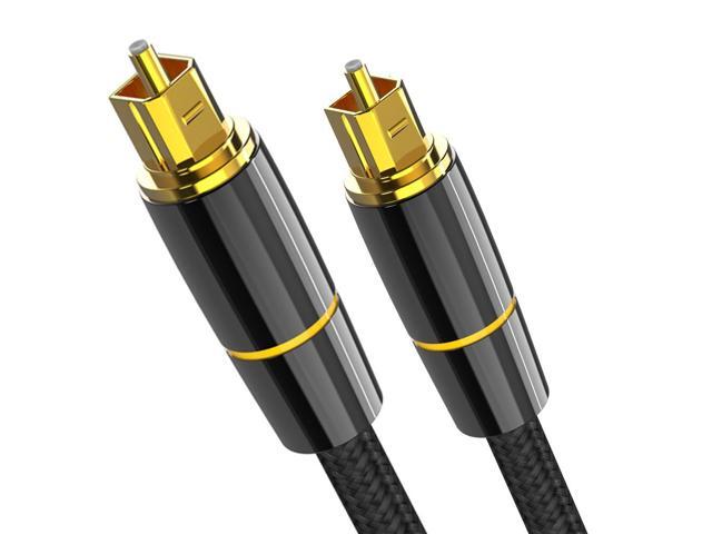 ESTONE Digital Optical Audio Toslink Cable (10FT, Fiber Optic Cord, in ...