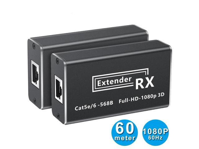 HDMI Extender 1080P 60m/196ft, HDMI Repeater HD HDMI Network Extender ...