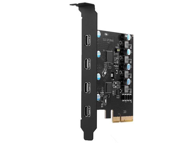 ESTONE PCI Express Expansion Card, USB 3.2 4-Port Front Expansion Card ...