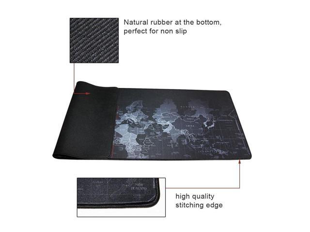 ESTONE XXXL Size 900x400x2mm World Map Speed Keyboard Mouse Pad Mat ...