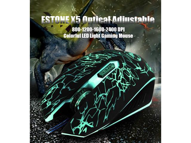 ESTONE Porfessional Wired Gaming Mouse E-sport USB Optical Computer ...