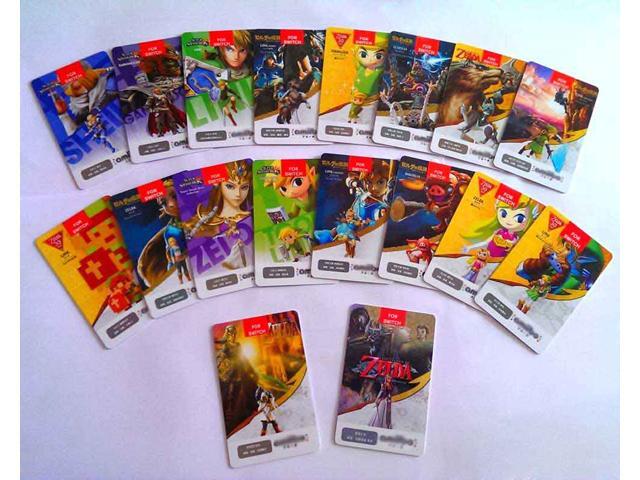 18 Full Set ZELDA BOTW AMIIBO NFC PVC Tag Cards with 20 Hearts Wolf ...