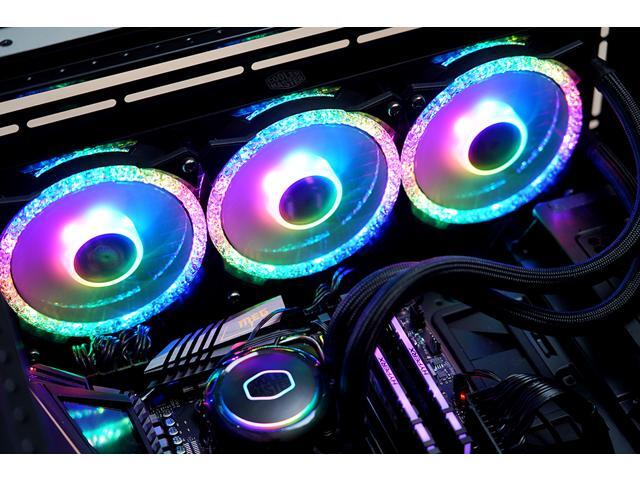 Cooler Master MasterFan MF120 Prismatic Addressable RGB 120mm Fan with ...
