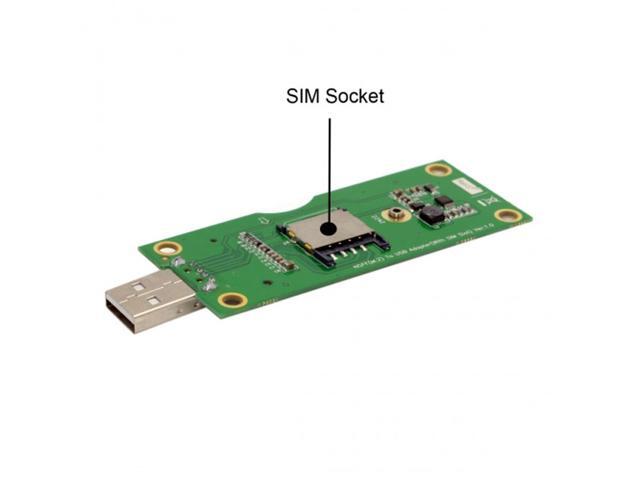 Cablecc M.2 NGFF Wireless WWAN to USB Adapter Card with SIM Card Slot ...