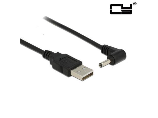 CHENYANG USB 2.0 Male to Right Angled 90 Degree 3.5mm 1.35mm DC power ...