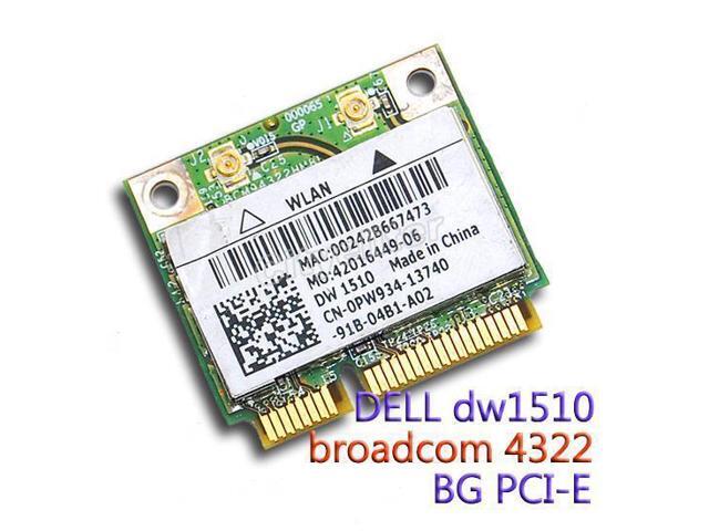 DELL DW1510 Broadcom 4322 Wireless Wifi 300M Half Mini PCI-E Wlan ...