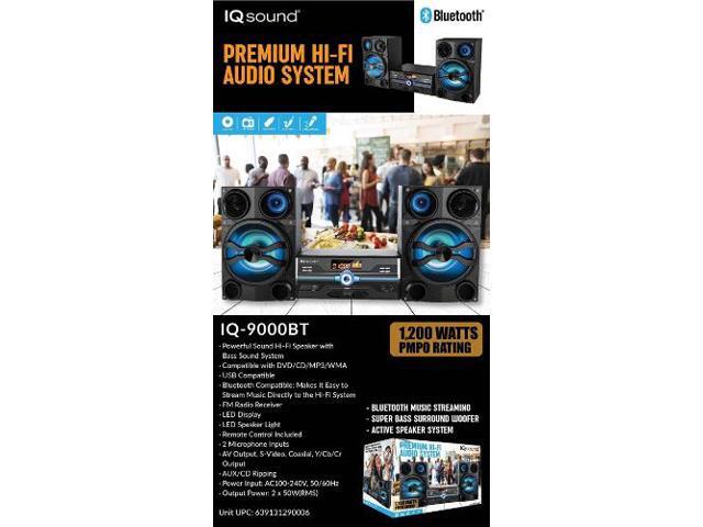 Supersonic IQ Sound IQ-9000BT HiFi Multimedia Audio System with ...
