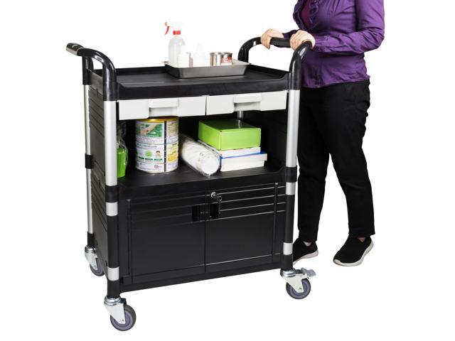 JaboEquip, Commercial Heavy Duty 3 Tier Utility Cart Service Cart ...