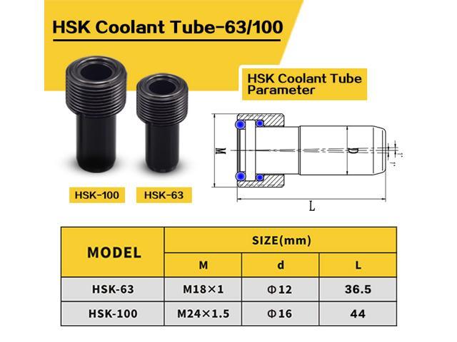 10pcs HSK 63 Coolant Tube Wrench Aqueducts Pipe Fit HSK Lathe Tool ...