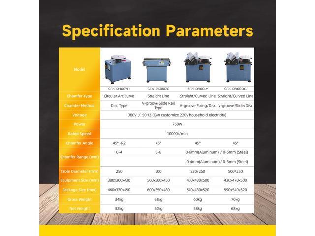 SFX-D900DG Chamfering Machine Electric Vertical Complex Chamfer Machine ...