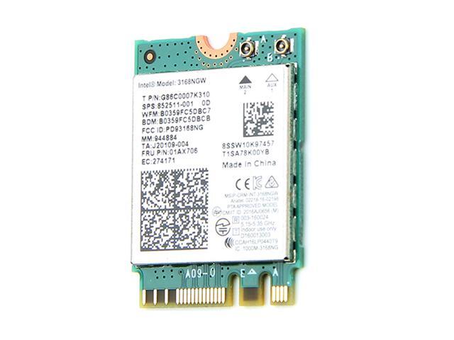 Dual band Wireless Wlan For Intel 3168 AC 3168NGW NGFF M.2 802.11ac ...