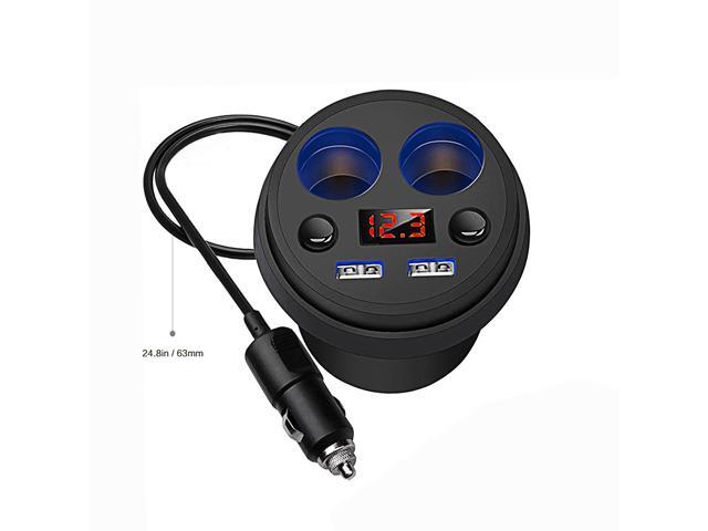 Dual USB Port Car Charger 5V 3.1A Quick Charge Cigarette Lighter ...