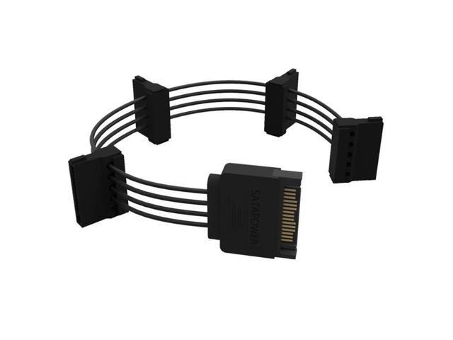 DC15P 15Pin 3 in 1 or 4 in 1 Chassis SATA Power Cable Cord DIY SATA ...