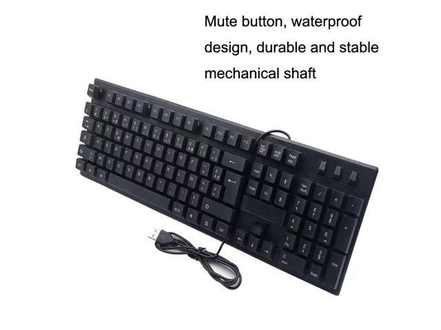 108 Keys Computer USB Wired Keyboard, Cable Length: 1.5m - Newegg.com