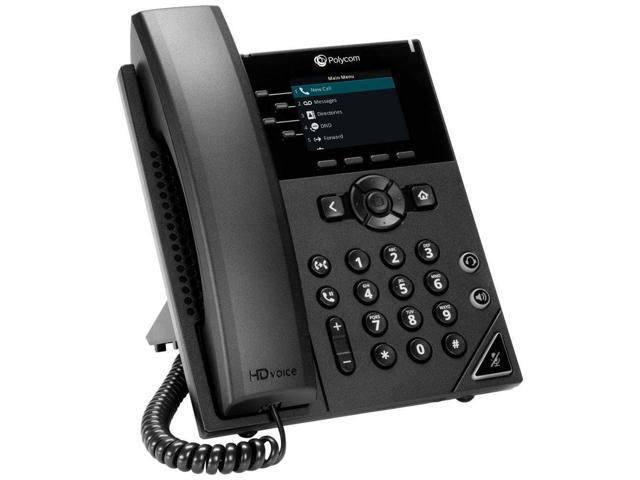 Polycom VVX 300 6-line Desktop Phone (2200-46135-025) with HD Voice ...