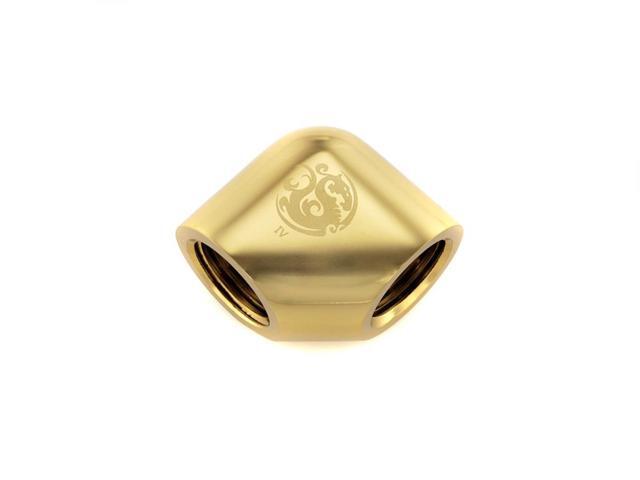 Bitspower G1/4" Female to Female Extender Fitting, 90 Degree Angle ...