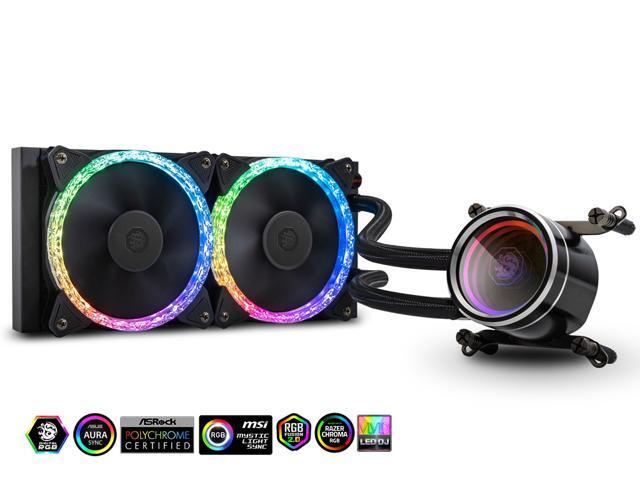 Bitspower Cyclops 240 All-In-One Liquid CPU Cooler with Notos Xtal Fans ...