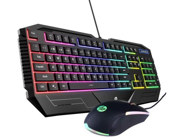 HP RGB Backlit Wired Gaming Keyboard and Mouse Combo - Newegg.com