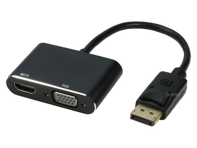 DP DisplayPort to HDMI VGA Adapter, IXEVER DP 1.2 HBR2 to HDMI 4K or ...