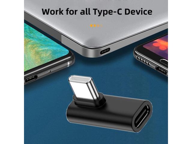 Cablecc Low Profile 90 Degree Right & Left Angled USB 3.1 Type-C Male ...