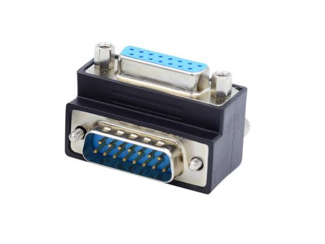 Chenyang Down 90 Degree Angled DSUB D-subminiature 15pin Male to Female ...