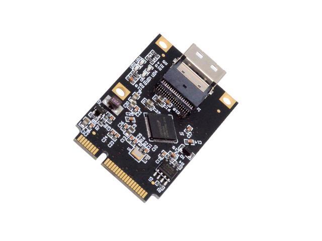 Cablecc Mini PCI-E PCI Express to Slimline SFF-8654 SATA 3.0 Four Ports ...