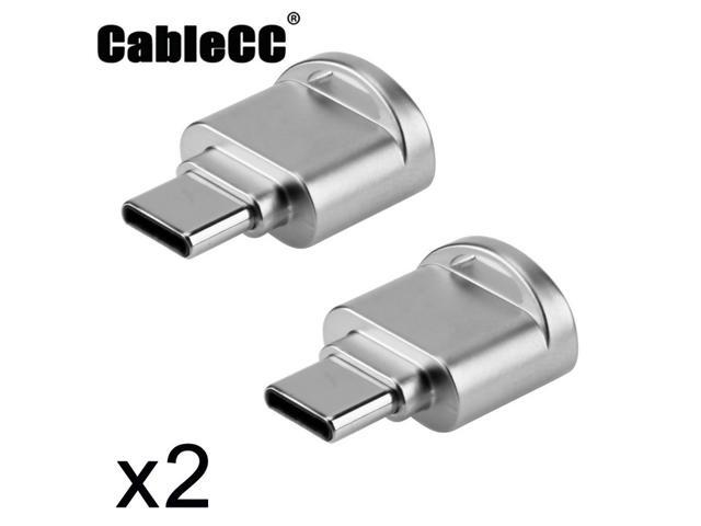 Cablecc 2pcs USB 2.0 Type C USB-C to Micro SD SDXC TF Card Reader ...