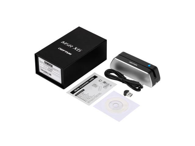 Deftun MSR X6(BT) Bluetooth Magnetic Credit Card Reader Writer Encoder ...