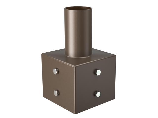 J&H LED 4 in. Square Mounting Bracket for Outdoor Pole Lights ...