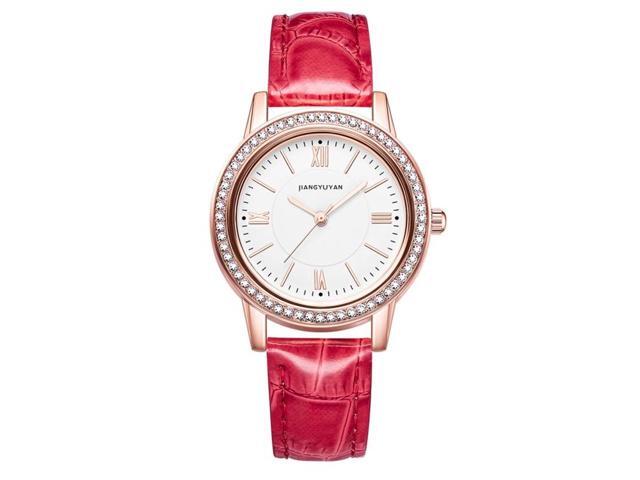 1665JIAYUYAN Fashion Women Quartz Wrist Watch with PU Leather band and ...