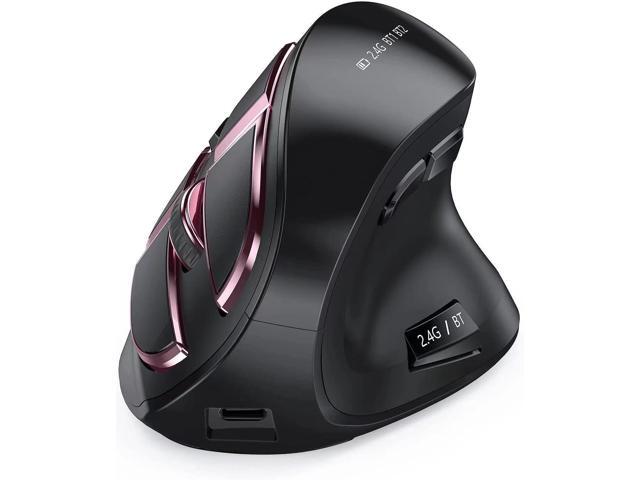 Bluetooth Vertical Mouse Wireless Usb2.4 Three-Mode Charging Human ...