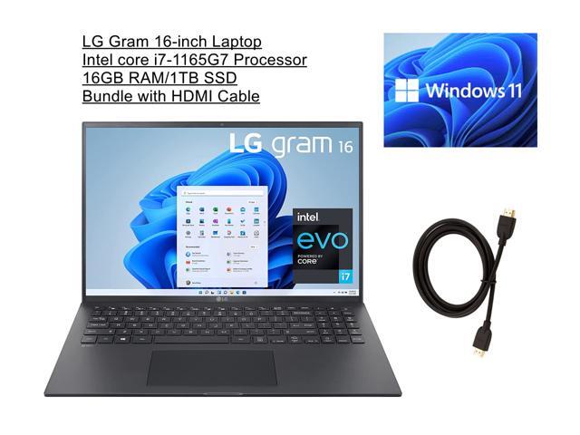 LG Gram 16" Laptop | Intel Evo 11th gen CORE i7-1165G7 Processor | 16GB RAM | 1TB SSD | Windows ...