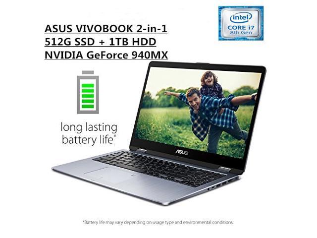 2018 ASUS 2-in-1 15.6" FHD Ultra-Accurate Touchscreen Premium Laptop ...