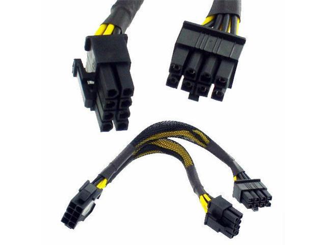 Athena Power EPS 12V 8 pin to Dual 8 pin Y Splitter PSU Power Cable YEP ...