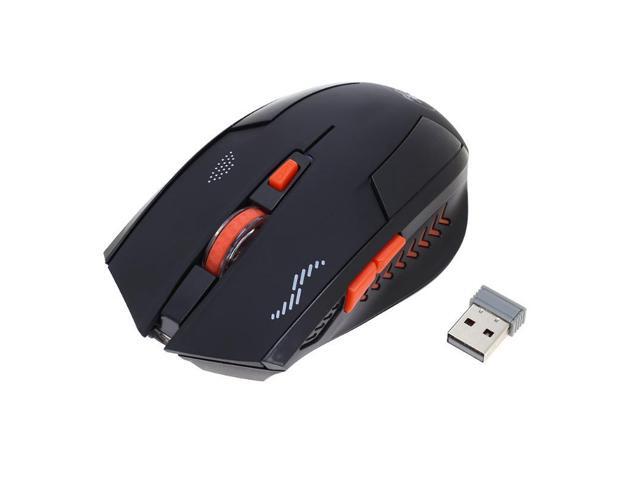 USB Charging Wireless Mouse Super Silent 6 Buttons 2400 DPI Optical ...