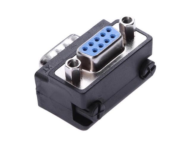 DB9 9Pin Serial Port Female to Male Connector 90 Degree Right Angle ...