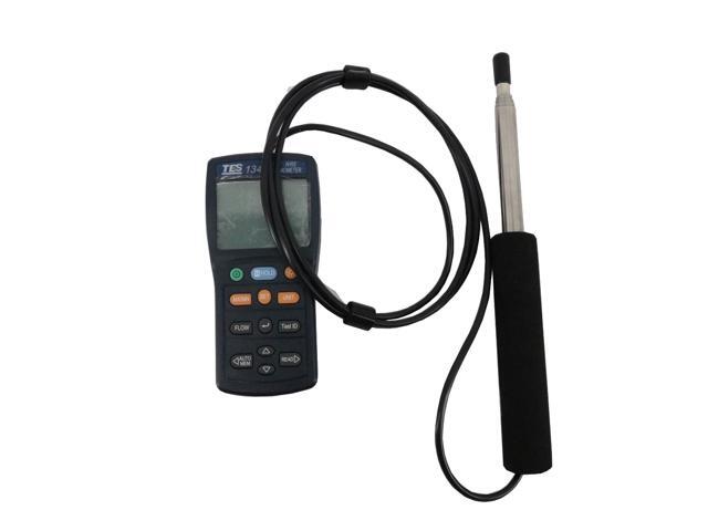 TES-1340 Digital Anemometer Air Wind Flow Meter Tester,Hot-Wire ...