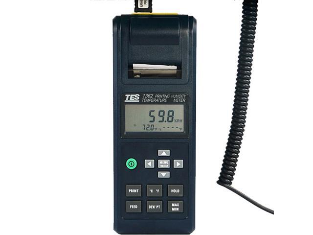TES-1362 Printing Humidity Temperature Meter,Air Temperature/Type K ...