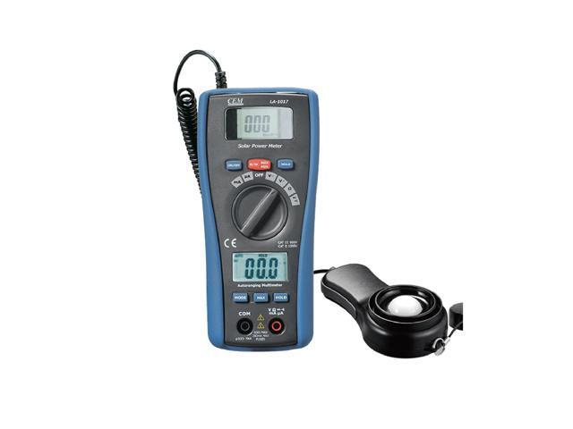 CEM LA-1017 Solar Power Meter Sunlight Tester/DMM Digital Multimeter ...