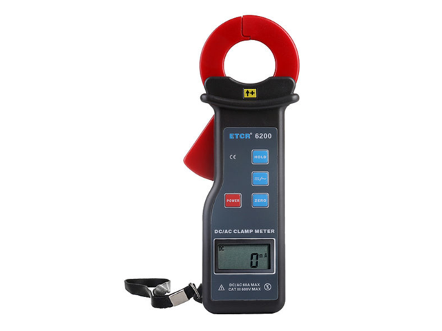 ETCR6200 AC/DC Leakage Current Clamp Meter 0mA~60.0A AC/DC NEW - Newegg.com
