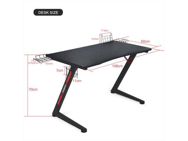 GTRACING Gaming Desk Computer Office PC Gamer Table Pro Racing Style ...