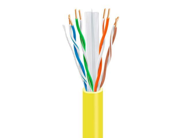 CAT6 Plenum (CMP) Cable, 1000FT | 23AWG 4Pair, Solid 550MHz Network ...