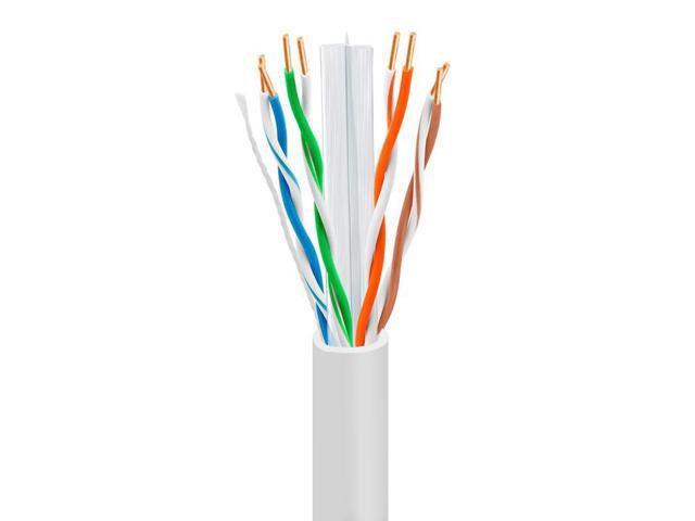 CAT6 Plenum (CMP) Cable, 1000FT | 23AWG 4Pair, Solid 550MHz Network ...